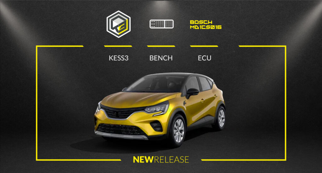 Bearbeiten Sie die Bosch MD1CS016 ECU direkt über den ECU-Stecker ...